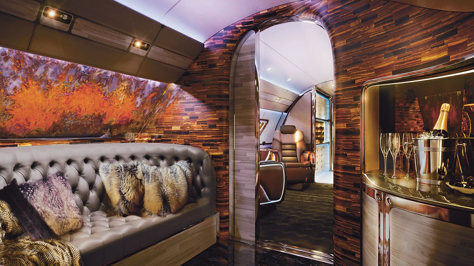 Blue skies thinking: The interior designers revolutionising private jet ...